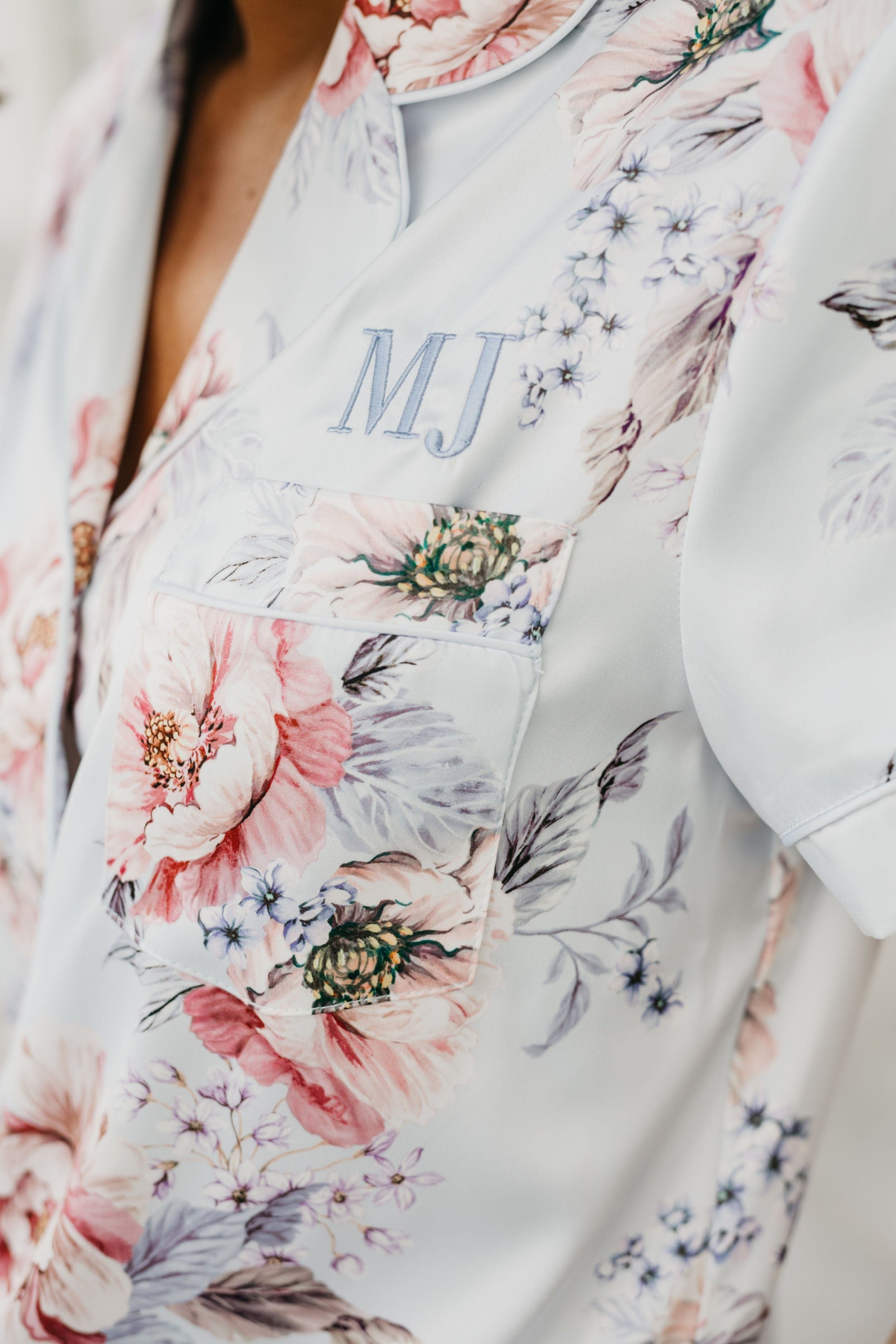 Adriana Veiled Rose PJ Set – Lerose USA