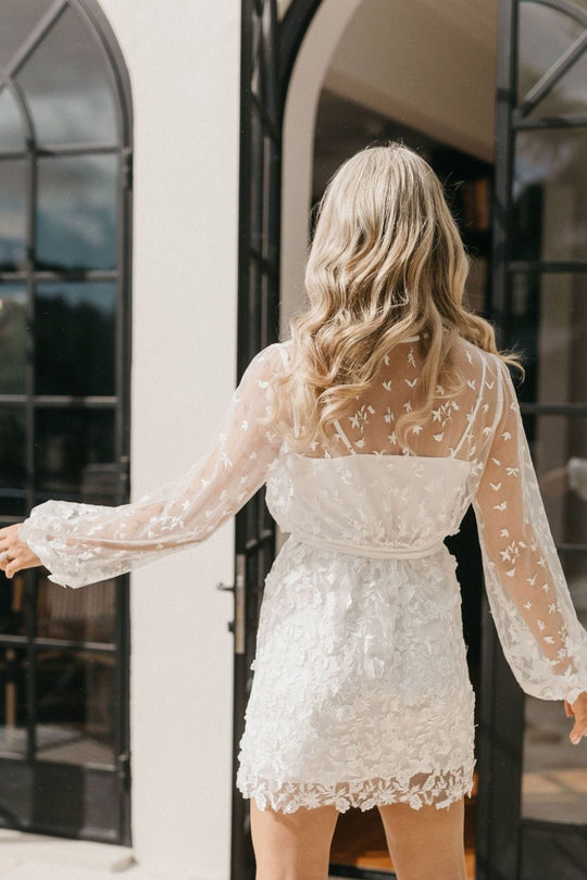 Maya Lace Robe - Includes Slip – Lerose USA